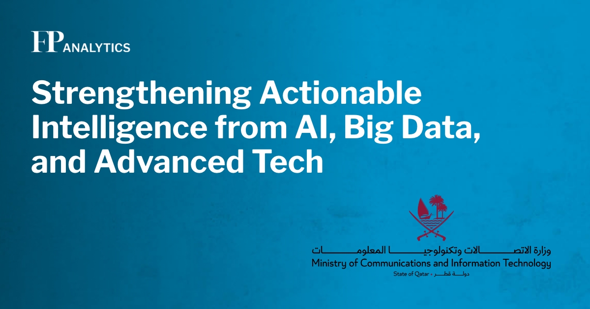 Strengthening Actionable Intelligence from AI, Big Data, and Advanced ...